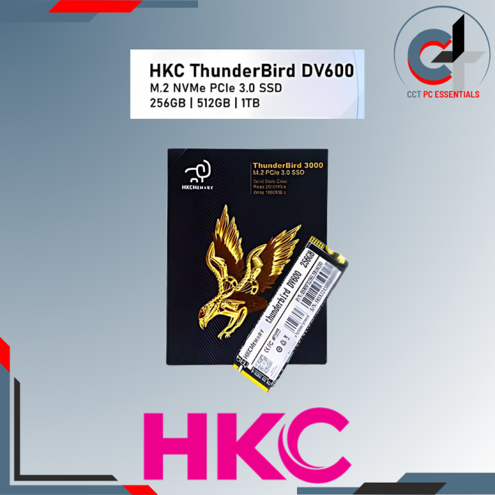 HKC ThunderBird DV600 SSD M.2 NVME PCIE3.0 | | CCT PC ESSENTIALS ...