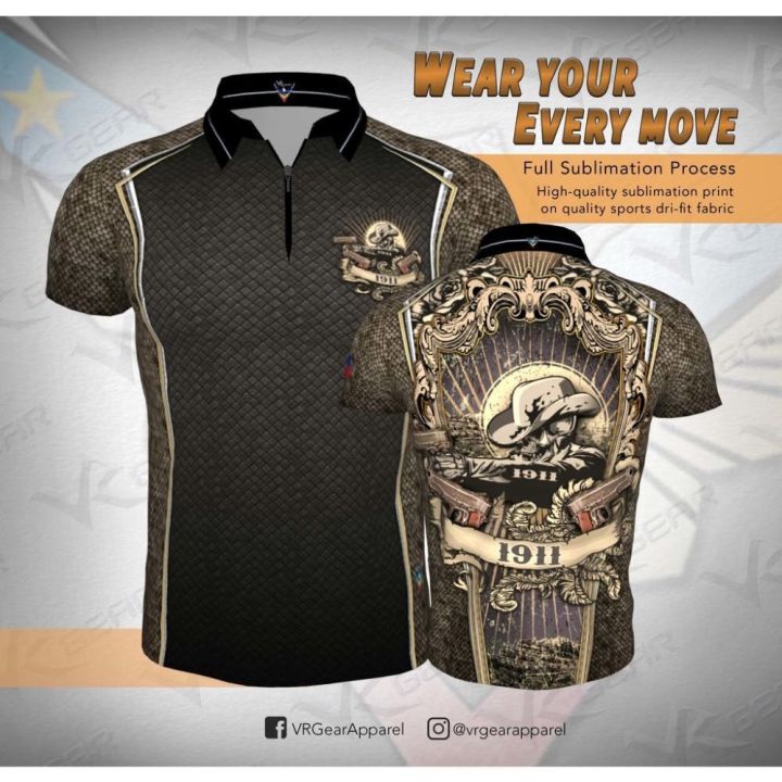 【In stock】 1911 Brown Full Sublimation Polo Shirt，Contact the seller ...