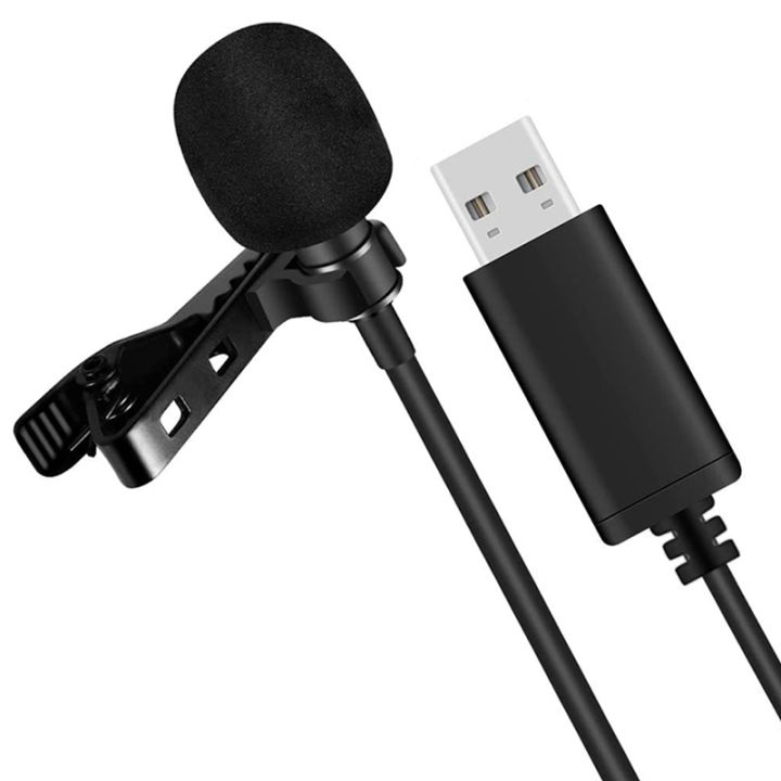 Sunshineyou-Universal USB Microphone Lavalier Microphone Clip-on ...