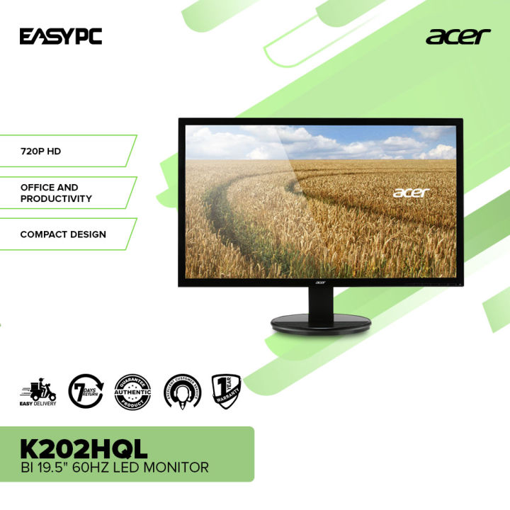 EasyPC | Acer K202HQL bi 19.5 Inch 60Hz / K202Q 19.5" Essential LED ...