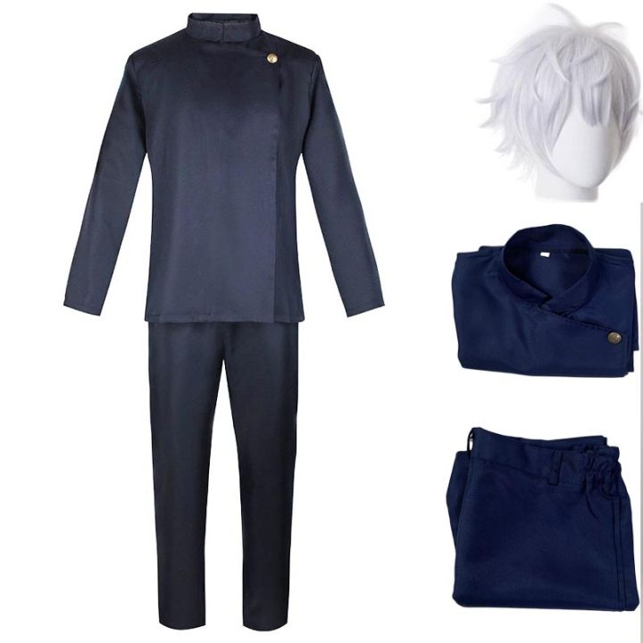 Gojo Satoru Cosplay Costume High School Uniform Suit Halloween Costume ...