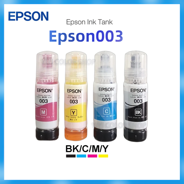 Epson Refill Ink 003 100% Original Tunay L1110 L3100 L3101 L3110 L3150 ...