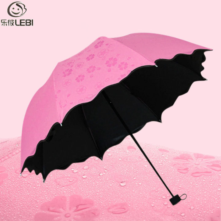 LEBI【จัดส่งฟรี】ร่มวันฝนตก แข็งแรงและทนทาน ร่มแฟชั่น ร่มพับ ร่มขนาดเล็ก ...