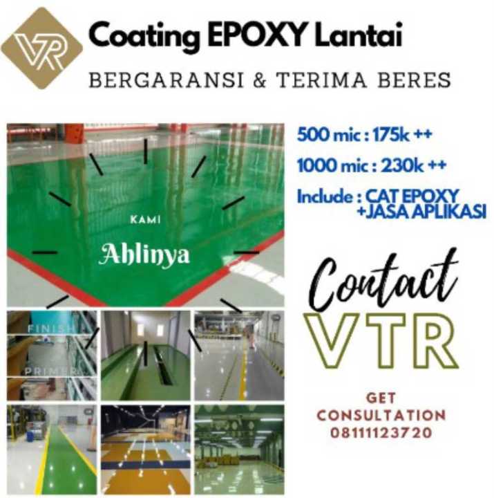 Cat Epoxy lantai jasa coating epoxy kualitas glossy keramik primer ...