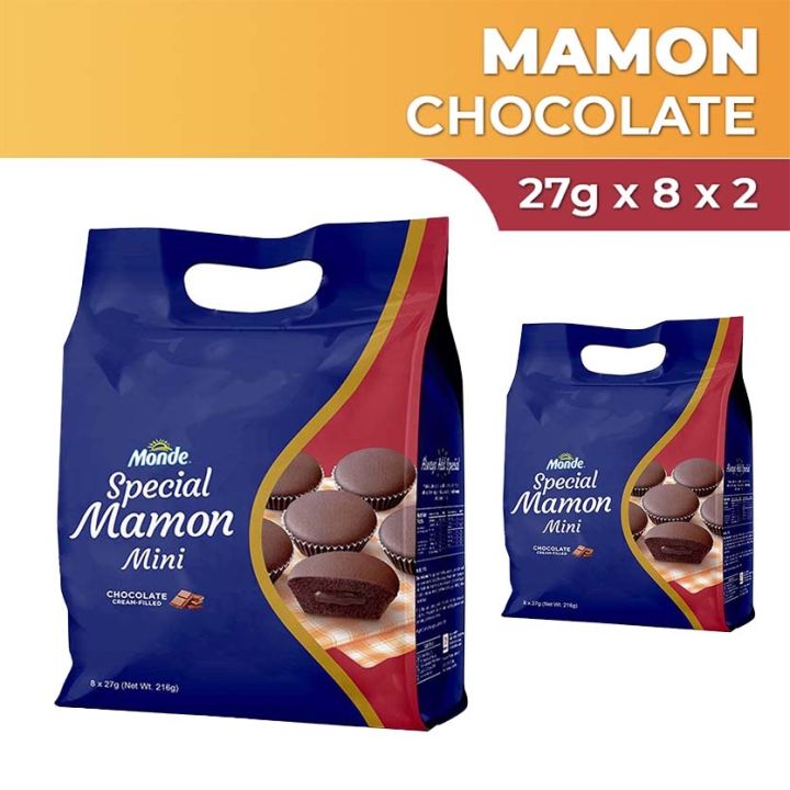 Monde Special Mamon Mini Chocolate Cream-filled 27g x 8 X 2 | Lazada PH