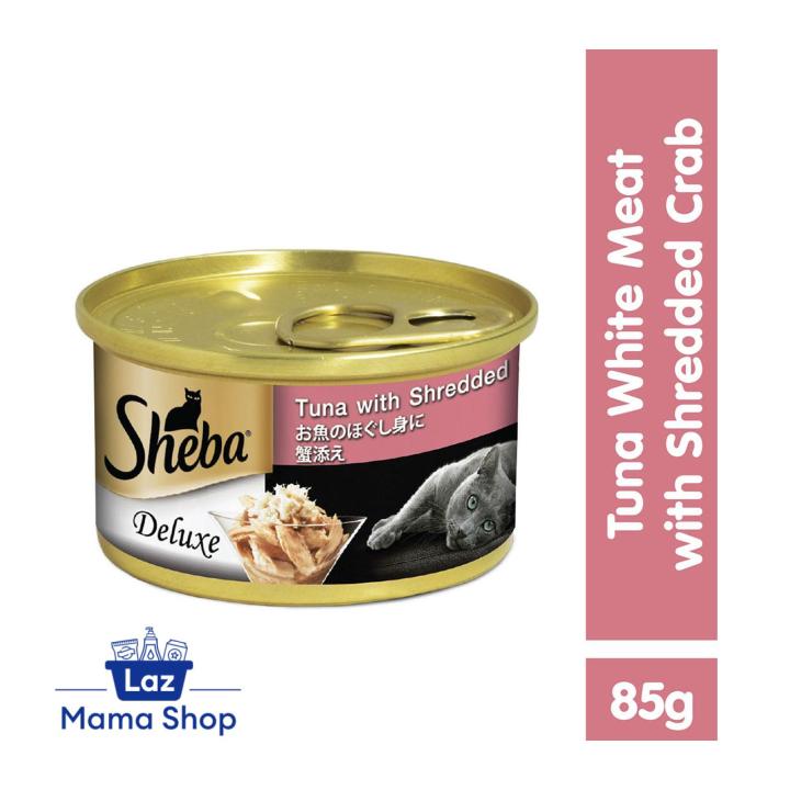 Sheba Can Cat Wet Food Adult Tuna With Shredded Crab 85G Cat Food (Laz ...