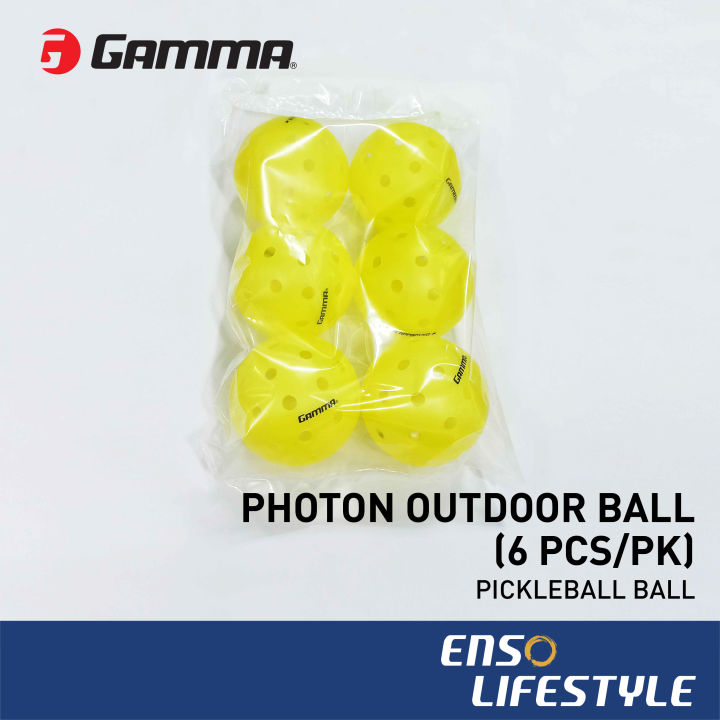 GAMMA Pickleball Ball - Photon Outdoor Ball (6Ball Pack) [Enso ...