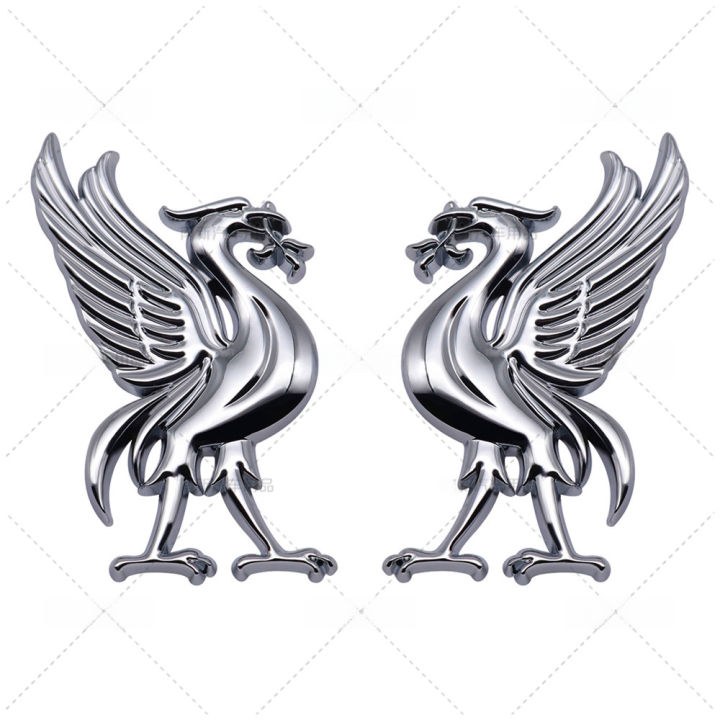 Red Army Liverpool Team Emblem Liver Bird Metal Car Sticker Phoenix ...