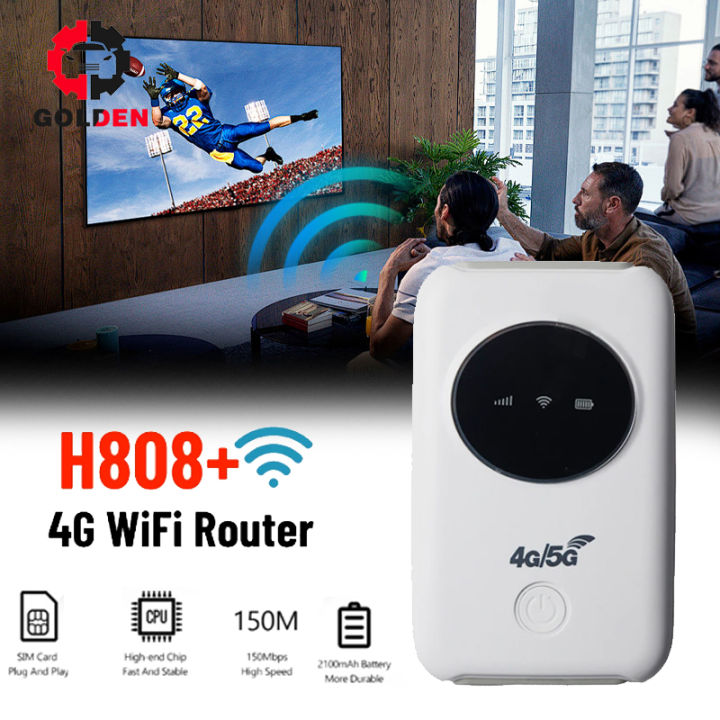 Modem MIFI Router 4G H808+ Wireless Router 4G LTE Mini Modem 150Mbps Unlocked Bypass Hotspot ...