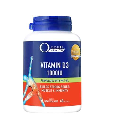 Ocean Health Vitamin D 1000IU Tablets 60s with MCT Oil - Medium Chain ...