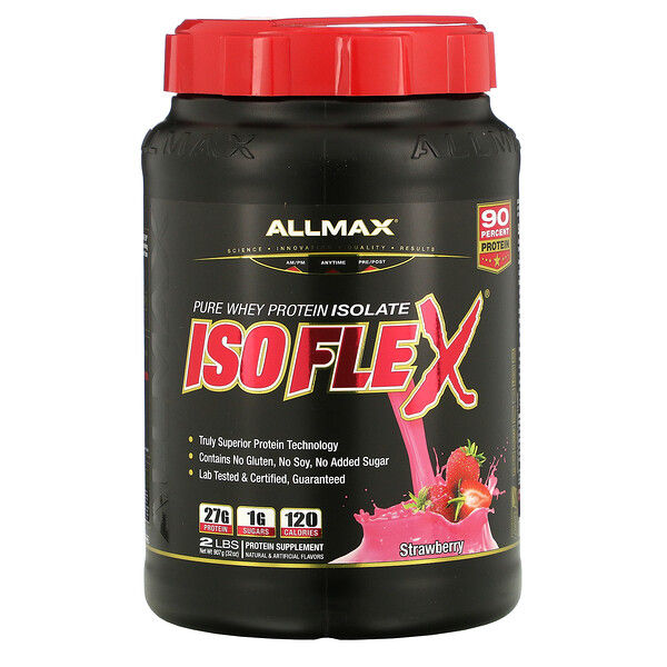 ALLMAX Nutrition, Isoflex, Pure Whey Protein Isolate (WPI Ion-Charged ...
