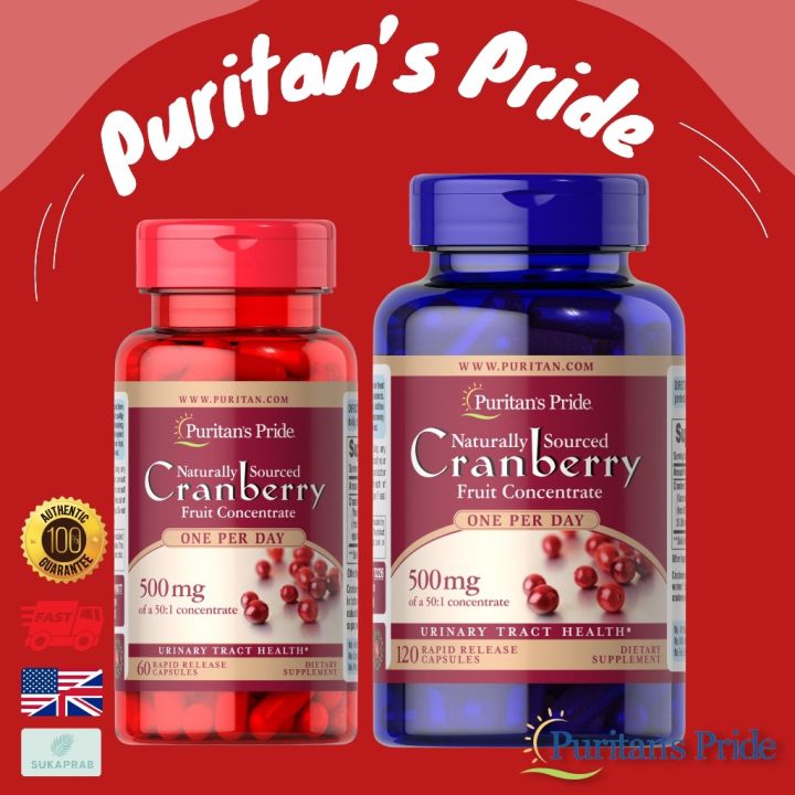 พร้อมส่ง Puritan’s Pride One a day Cranberry 25000mg 60 120 capsules ...