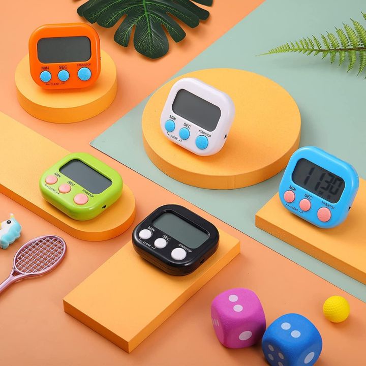 Kitchen Cooking Timer Digital LCD Study Timer Stopwatch Countdown With ...