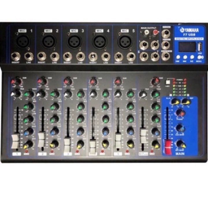 Yamaha F7 Professional Bluetooth Mixer 7-channel with BT/USB/reverb ...