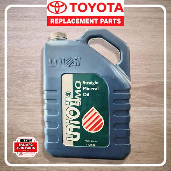 UNIOIL MOTOR OIL / MINERAL OIL API: SA/SAE: 40 4 LITERS UN982379 ...