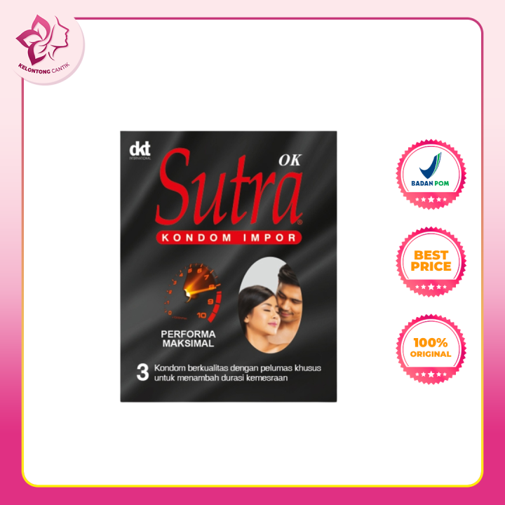 Sutra OK Kondom Hitam isi 3 Pcs - Anti Bocor Standar Internasional ...