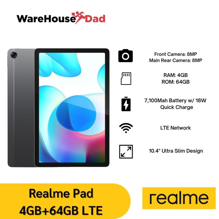 Realme Pad LTE TABLET | 4GB RAM + 64GB ROM | 6GB RAM + 128GB ROM ...