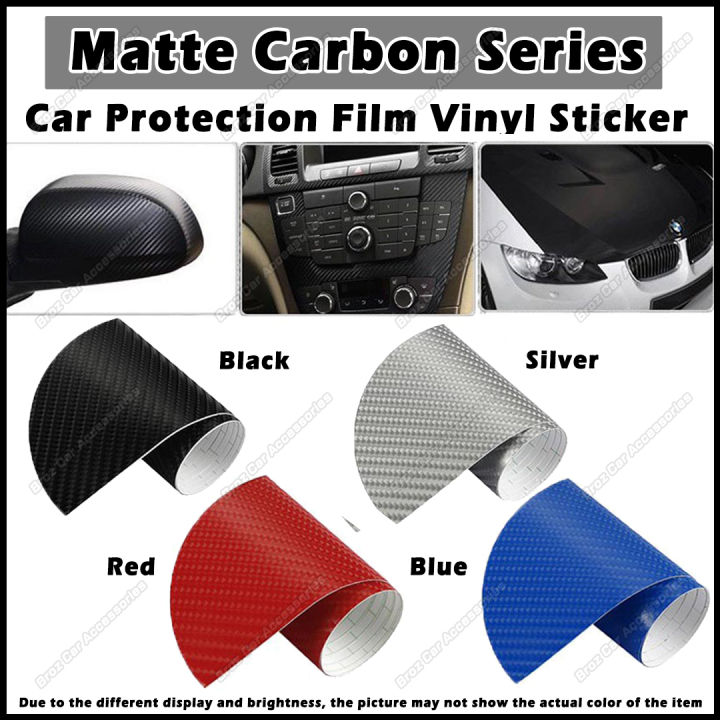 Matte Carbon Series Fiber Vinyl Film / Carbon Fibre Sticker Black Color ...