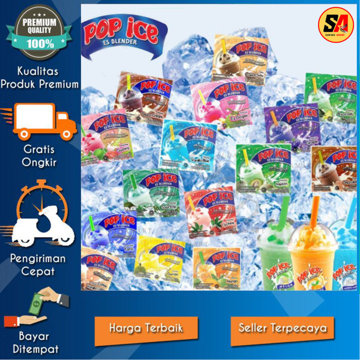 POP ICE MINUMAN SERBUK 1 RENCENG ISI 10 SACHET | Lazada Indonesia