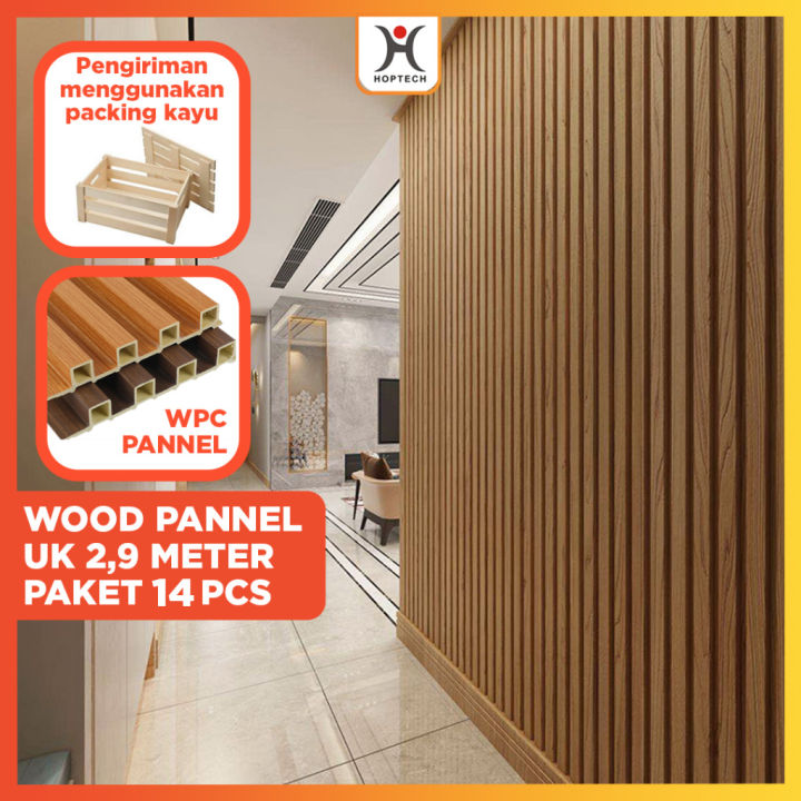 WALL WPC / WOOD PANEL / WALLPANEL WPC PVC KAYU DINDING | Lazada Indonesia