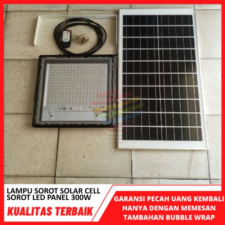 Lampu Sorot Solar Cell LED 300WATT Lampu Sorot Tenaga Surya 300WATT LED ...