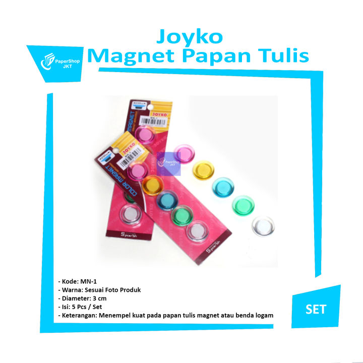 Magnet Warna / Magnet Papan Tulis Joyko MN-1 | Lazada Indonesia