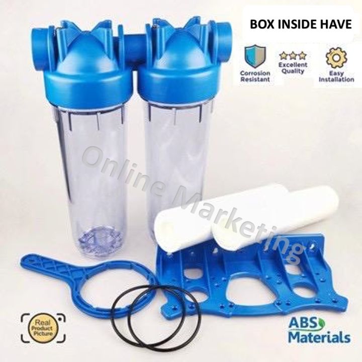 AQUA 10 INCH DOUBLE HOUSING WATER FILTER - 2 STAGE | Lazada