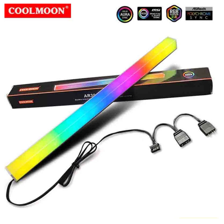 30Cm RGB LED Strip ARGB Cabinet Soft Light Strip 5V 3Pin AURA SYNC MOD ...