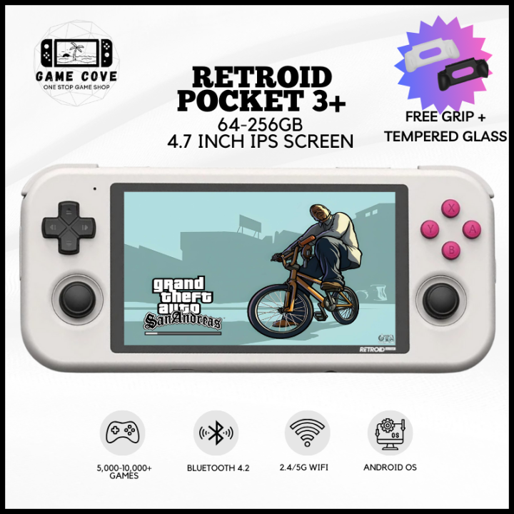 Retroid Pocket 3+ Handheld Retro Gaming Console | Game Cove PH | Lazada PH