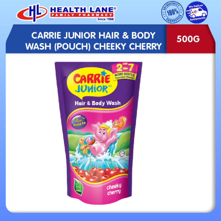 CARRIE JUNIOR HAIR & BODY WASH (POUCH) CHEEKY CHERRY 500G | Lazada