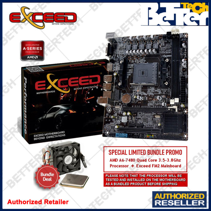 Amd A6 7480 A8 7680 Dual Core Processor Exceed Zx A88m2 V2 0