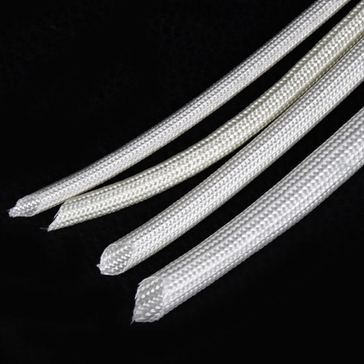 High temperature tube, wire casing,White 1mm~8mm 600℃ high temperature ...