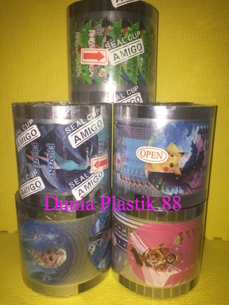 SEALER KARTUN plastik lid cup sealer seal plastik tutup gelas plastik ...