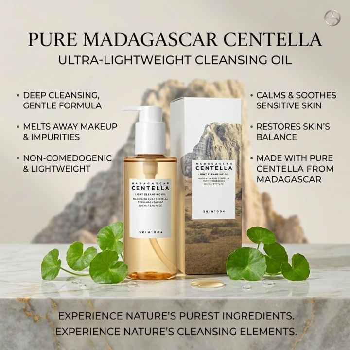 SKIN1004 Madagascar Centella Light Cleansing Oil (200ml) | Deep Melt ...