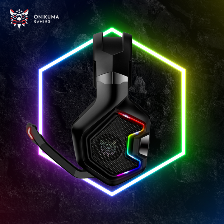 ONIKUMA K10 Pro RGB Gaming Headset 7.1 Surround Sound and Noise ...