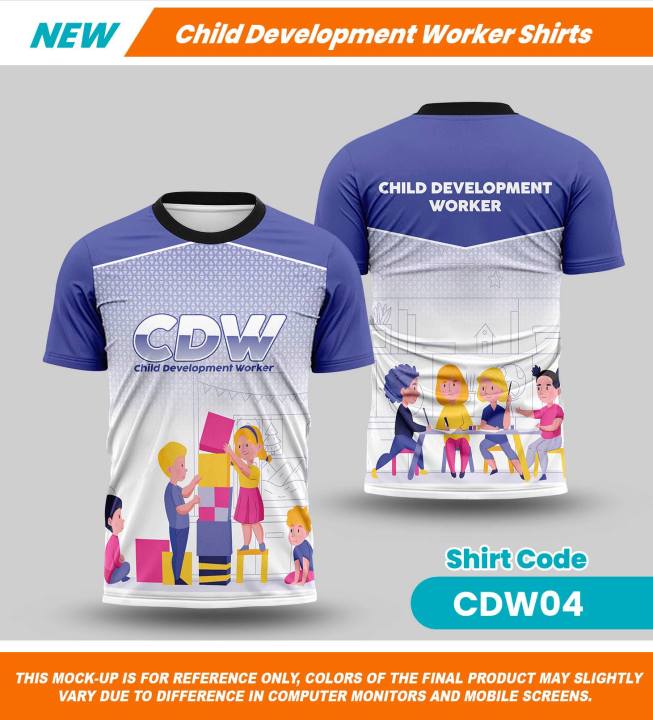 CDW CHILD DEVELOPMENT WORKERS Jersey Dryfit Shirt - Full Sublimation ...