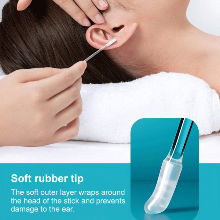 👍COD👍Ear cleaner เครื่องมือทำความสะอาดหูแบบเทียมและแปรงสำหรับทำความ ...