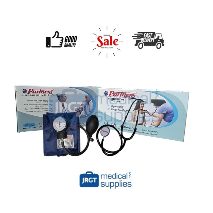 Partners BP Apparatus Set (Aneroid Sphygmomanometer with Stethoscope ...