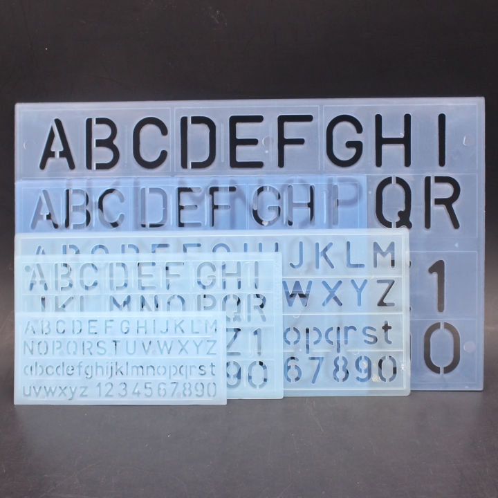 Stencil Plate NO.710 Plastic ABC Letter Stencil Ruler 10mm | Lazada