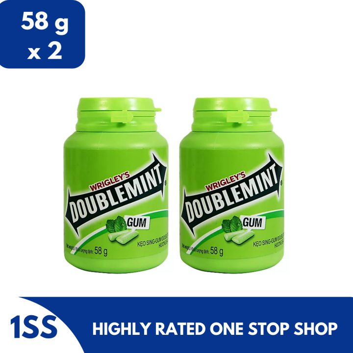 Wrigley's Doublemint Chewing Gum, 58g set of 2 | Lazada PH