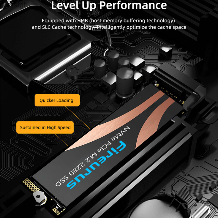 M2 SSD NVMe 1TB 2TB 512G SSD M.2 2280 PCIe Gen3.0x4โซลิดสเตทไดรฟ์ภายใน ...