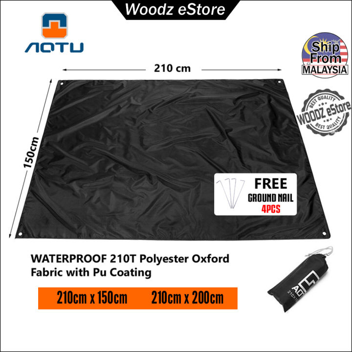 [Woodz] AOTU Ultra Lightweight Flysheet Waterproof Groundsheet Camping ...