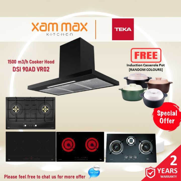 Teka - DSI 90 AD VR02 / DSI90 AD Package + Hob / Kitchen Chimney Cooker ...