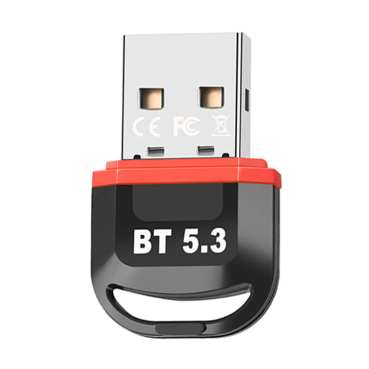 USB Adapter Bluetooth-compatible 5.3 Mini Wireless USB Adapter (Red ...