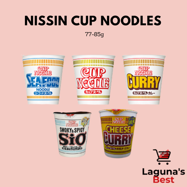 Japan Nissin Cup Noodles (Seafood, Curry, Shoyu, Shio, Cheese Curry ...