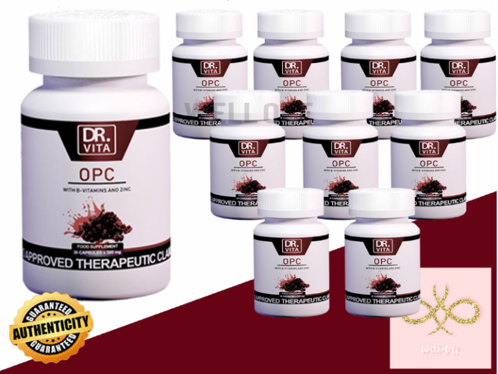 Dr. Vita OPC with B-Vitamins and Zinc 500mg 30 capsules 10 BOTTLES ...