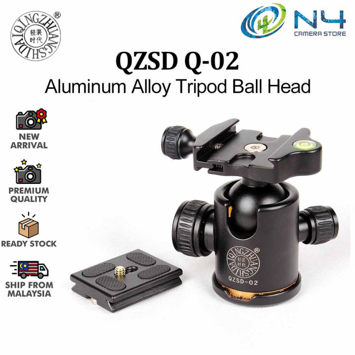 QZSD Q-02 Professional Tripod Fluid Ball Head QZSD Q02 | Lazada