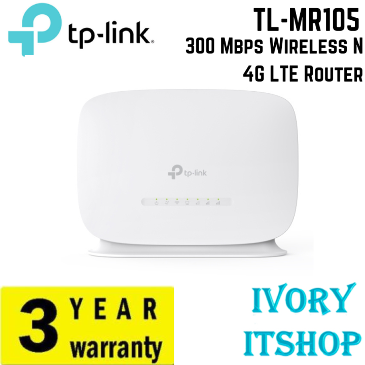TP Link TL-MR105 300 Mbps Wireless N 4G LTE Router | Lazada.co.th