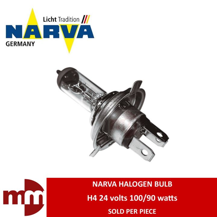 NARVA Halogen Bulb H4 24 volts 100/90 watts (SOLD PER PIECE) | Lazada PH