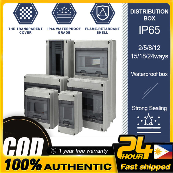 HT IP65 Outdoor Waterproof Electrical Distribution Box 2 3 5 8 12 15 18 24 Ways MCB Switch Meter ...